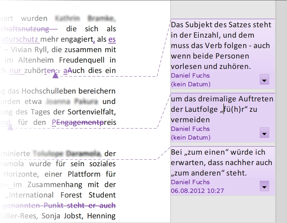 Lektorat | Sprachbüro Baumfuchs